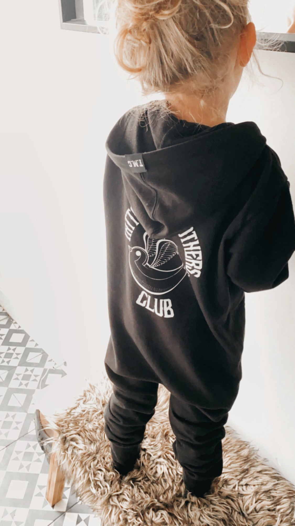 Fly Baby Fly Kids Onesie Black – Tattooedmothersclub