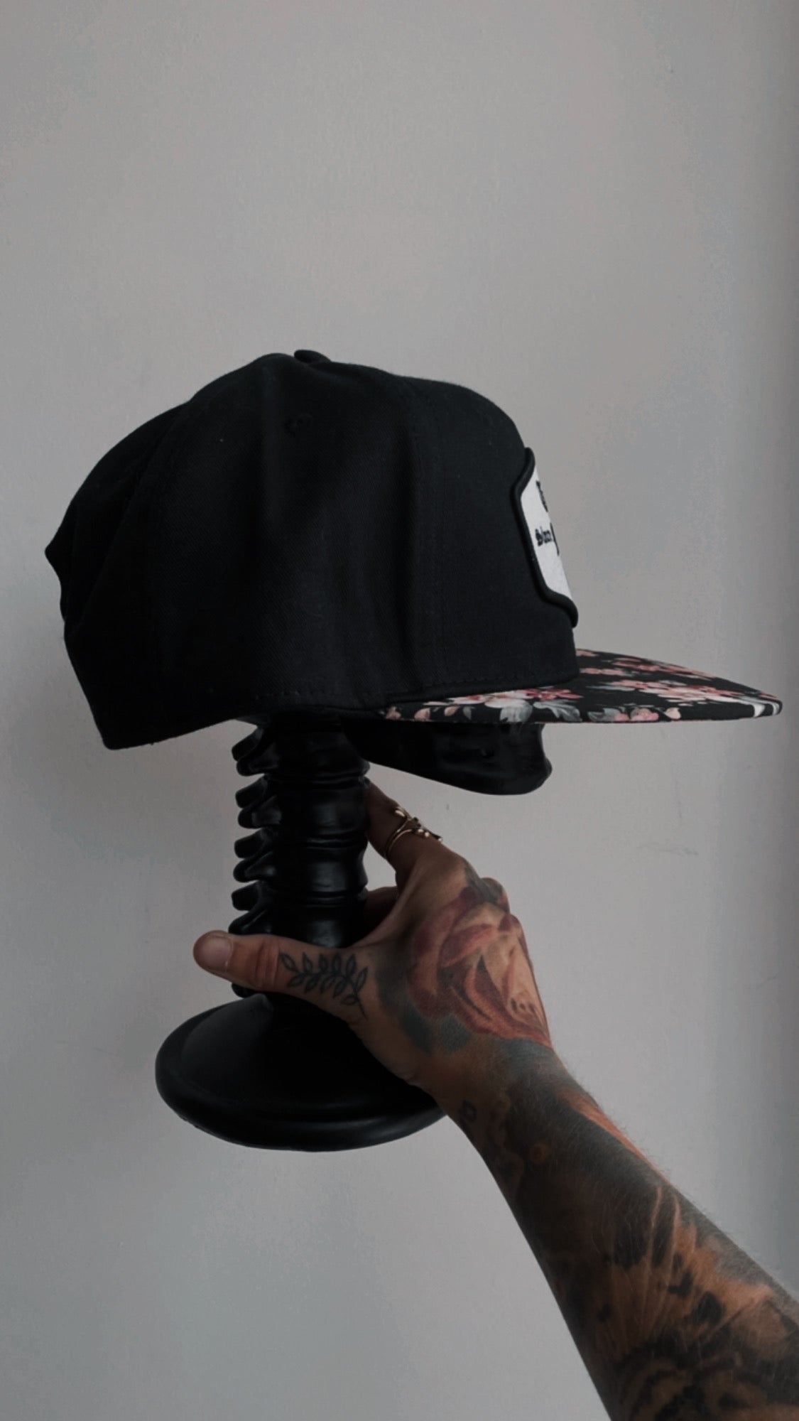 Floral Flat Peak Cap – Tattooedmothersclub